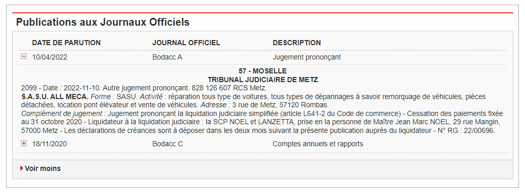 Comment consulter le BODACC, quels événements pour éviter le risque d ...