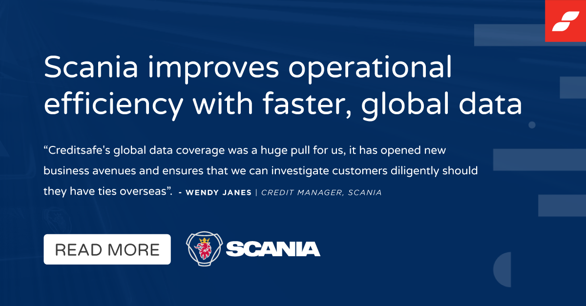 Scania and Creditsafe | A partnership for success