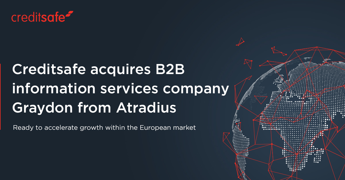 Creditsafe acquires B2B Information services company Graydon from Atradius
